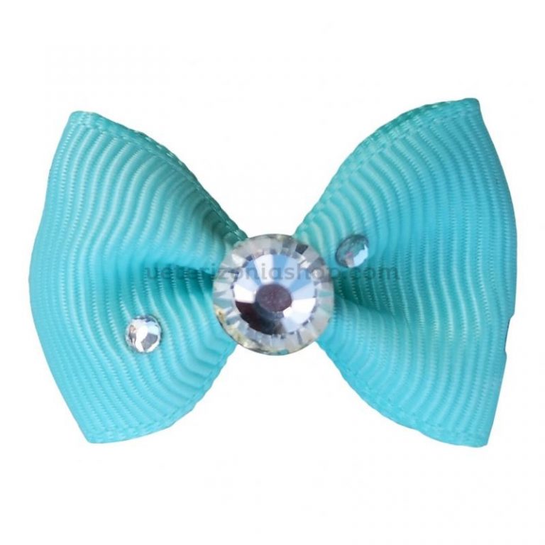 Lacito para Perro Swarovski Verde Agua - Veterizonia